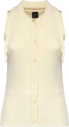 Pinko Pinko, Femme, Blouses et Chemises, Beige, Taille: 38 FR D&eacute;bardeur c&ocirc;tel&eacute; &agrave; nouer au cou