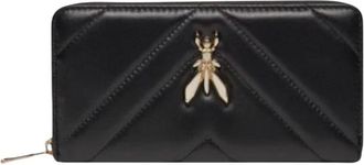 Patrizia Pepe Femme, Accessoires, Noir, Taille: ONE Size Fly Trapunta Zip Around Wallet