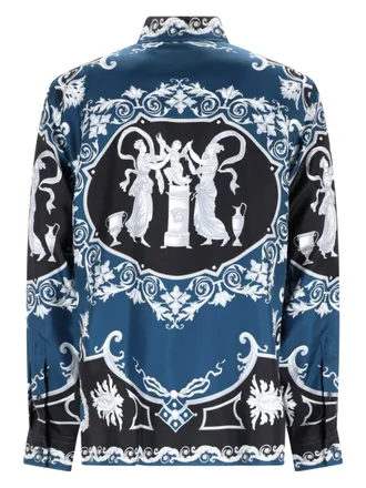 Versace Printed Silk Shirt - Multicolor
