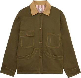 Ines De La Fressange Femme, Vestes, Vert, Taille: 40 FR Melchior work jacket