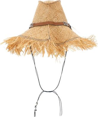 Cuba Lab Femme, Accessoires, Beige, Taille: 38 FR Raffia Hat
