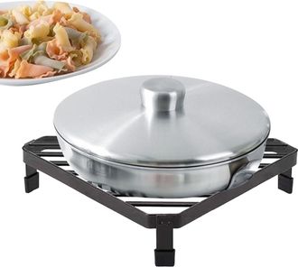 Generic Rutschfester Eckschrank-Pfannen-Organizer - Aufbewahrungssockelständer, Eckebenen-Riser | Eck-Display- mit Küchen-Display-Arranger, dreieckiges Eck-Or