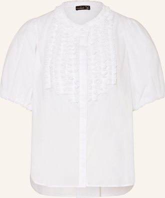 van Laack Van Laack Bluse Vl-Teona-Xx Mit R&uuml;schen weiss