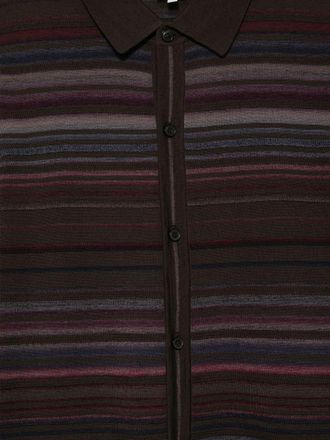 Paul Smith Horizontal Stripe Cardigan - Brown
