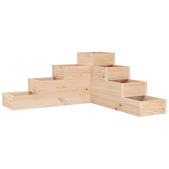 vidaXL Vidaxl - Jardini&egrave;re 4 niveaux 80,5x79x36 cm bois de pin massif