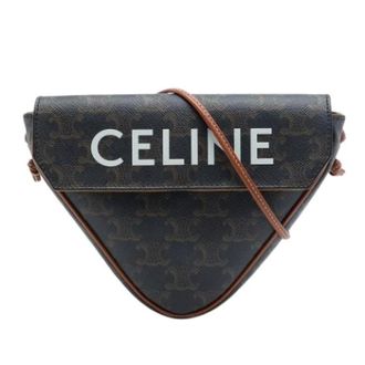 Celine Sac bandouli&egrave;re vintage Pre-owned en toile - Femme - Pre-owned - Brun - Taille: ONE Size