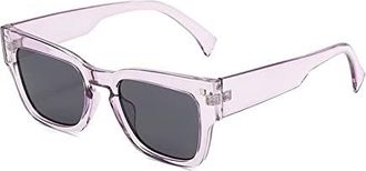 Generic Lunettes de soleil carrées tendance pour hommes et femmes pour les vacances en plein air, décoration de plage, lunettes de soleil (couleur : C, taille