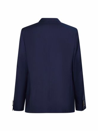 Etro Mens Blue Wool Single-Breasted Jacket