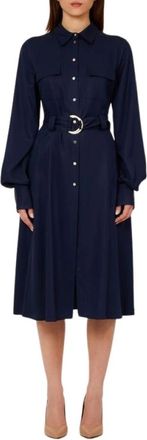 Liu Jo Femme, Robes, Bleu, Taille: 38 FR Abito Chamisier