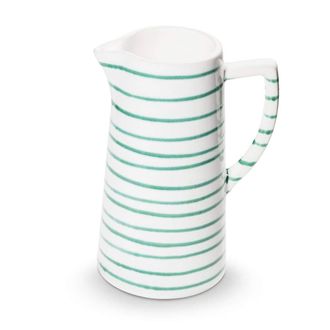 Gmundner Keramik Wasserkrug Füllmenge : 1.2 Liter Grüngeflammt Geschirr, handgemacht in Österreich