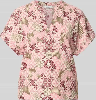 s.Oliver Red Label Regular Fit T-Shirt in Crinkle-Optik