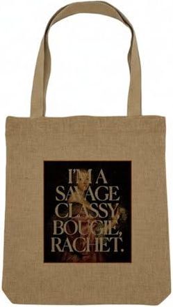 Fabulous Sac Shopping Tote Bag Aspect Lin - Savage Classy Bougie Rachet Collage Vintage Illustration Art Humour Parodie Meme - Sac de Courses Toile Epaisse 360