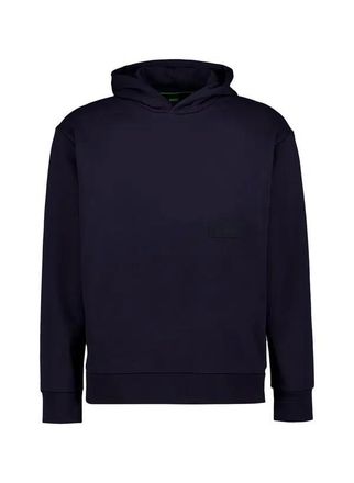 HUGO BOSS Herren Pullover blau Baumwolle unifarben