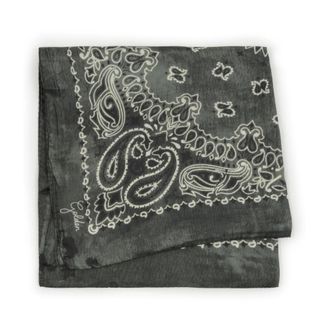 Golden Goose Homme, Accessoires, Vert, Taille: ONE Size Foulard en soie &agrave; imprim&eacute; cachemire