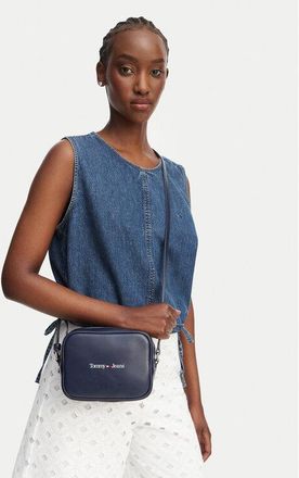 Tommy Jeans Handtasche Camera Bag AW0AW15029 Dunkelblau