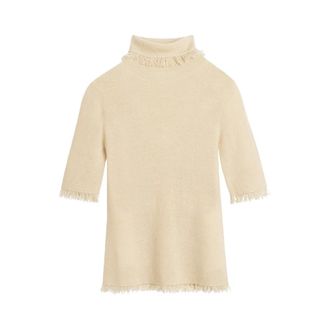 By Malene Birger Femme, Pulls, Beige, Taille: 42 FR Jaxa Turtleneck