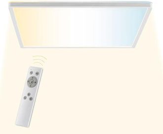 Brilliant LED Panel Lumaro 42&times;42 cm - dimmbare LED Deckenleuchte mit Fernbedienung - 3000 Lumen, 2700-6500K CCT - Nachtlicht & Timer - moderne Deckenlampe f&uuml;r W