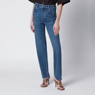 Bottega Veneta Jeans mit geradem Bein in mittlerer Indigo-Waschung
