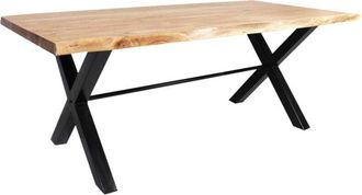 Made In Meubles Made In Meubles - Table à manger en bois dacacia et métal Tree