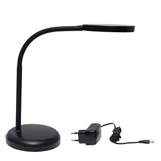 Maul lampe LED MAULjoy | Lampe bureau sur pied stable | Petite lampe de bureau peu encombrante pour la table et le bureau | Luminaire flexible avec tempéra