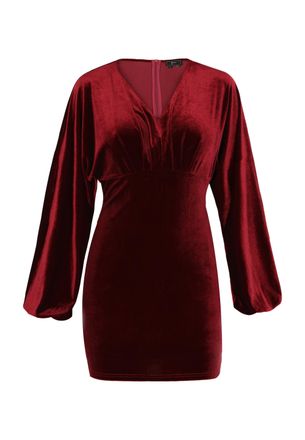 Faina Kleid Damen weinrot