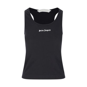 Palm Angels Femme, Tops, Noir, Taille: 40 FR D&eacute;bardeur Logo