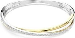 Swarovski Bracelet-jonc Hyperbola, Taille ronde, Blanc, Finition mix de métal