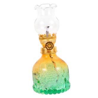 Artibetter Retro Glas Petroleumlampe Aus Glas Winddichtig Und Hitzebest&auml;ndig Petroleumlaterne F&uuml;r Innenr&auml;ume Und Dekoration