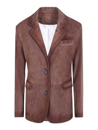Golden Goose Blouson En Cuir - Marron