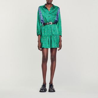 Sandro Hemdkleid mit Print