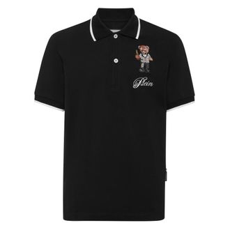 Philipp Plein Polo Shirt Teddy - - Tops - Herren - Schwarzk - S