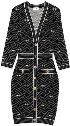 Elisabetta Franchi Robe Au Genou - Noir