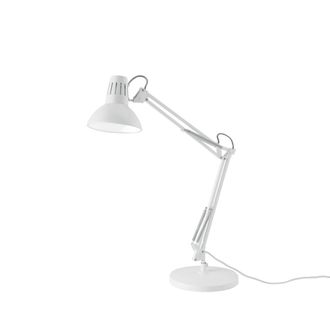 Luce-Ambiente-Design Artifex Adjustable Metal Table Lamp in White