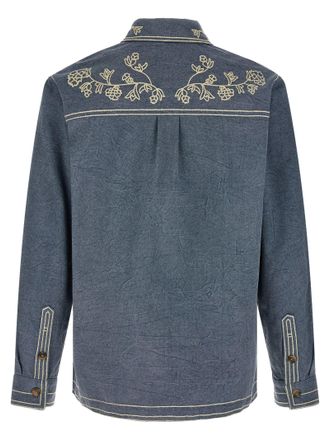 Isabel Marant Mens Blue Cotton Blouse
