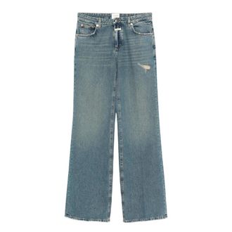 Closed Zerrissene Mittelblaue Jeans mit F&uuml;nf Taschen - - Jeans - Damen - Blau - W28