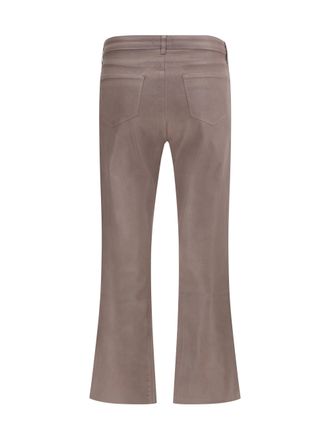 L'agence Womens Pants Kendra Driftwood Coated Cotton Jean