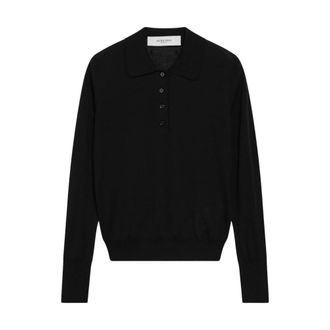 Golden Goose Strick-Polo - - Tops - Damen - Schwarzk - L
