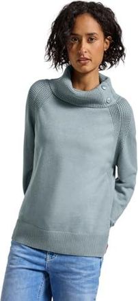 Street One 3015724 Pull à col Montant, Nile Blue Mel, 48 Femme