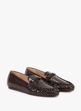Stuart Weitzman Mocassins Britt en cuir effet crocodile