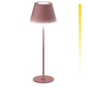 Brandson Tischlampe LED mit Akku - Kabellos - Touch - Helligkeit dimmbar - warmwei&szlig; neutralwei&szlig; kaltwei&szlig; - Metall - gro&szlig;er Akku - Tischleuchte - Nachttischlamp