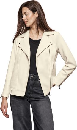 Street One Damen A212186 Biker-Jacke, Snow Cream, 34