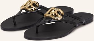 Dolce & Gabbana Zehentrenner schwarz
