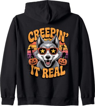 Shinkai Retro-Halloween-Husky Creepin It Real Kapuzenjacke