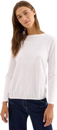 Cecil 3227276 T-Shirt de Couleur Unie, Blanc, XL Femmes
