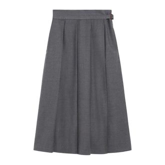 Max Mara Femme, Jupes, Gris, Taille: 40 FR Midi Skirts