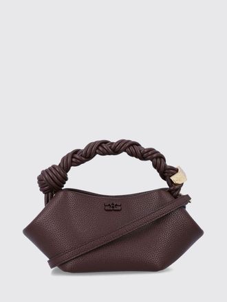 Ganni Mini sac en polyester recycl&eacute; avec anse tress&eacute;e et logo
