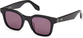 adidas Homme, Accessoires, Noir, Taille: 47 MM Lunettes de Soleil Rondes Unisexe Style Moderne