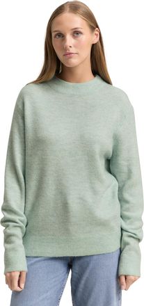 Tom Tailor Damen 1049061 Cosy Strickpullover, 14395 - Silver Cloud Blue Melange, M EU