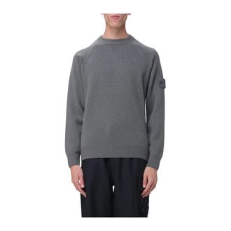Stone Island Rundhals-Pullover - - Knitwear - Herren - Grau - M
