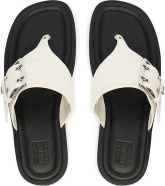 Tommy Jeans Zehentrenner Tjw Buckle Sandal EN0EN02948 Wei&szlig;